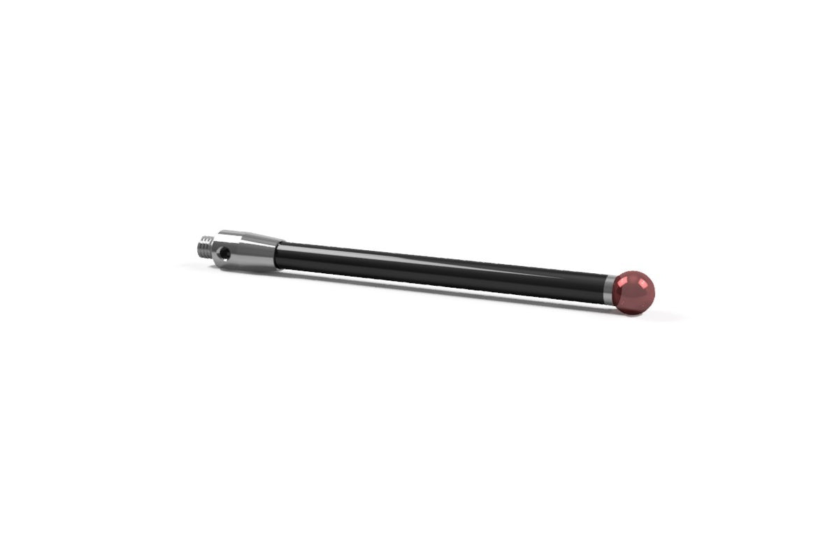 Straight M3 XXT CMM Stylus 8.0mm Ruby Ball, 50mm Long Carbide Stem ...